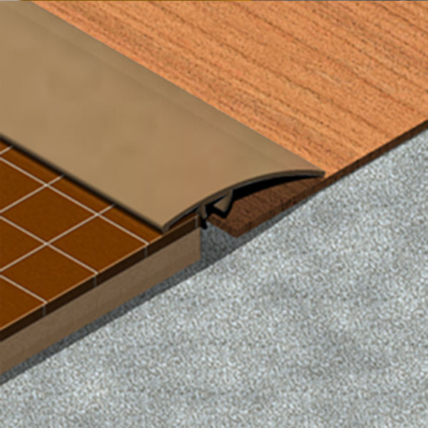 Prag trecere, diferenta nivel 12 mm, 41 mmx2,7 m, bronz lucios - Profilux