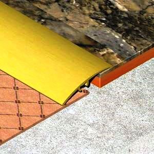 Prag trecere, diferenta nivel 14 mm, 41 mmx2,7 m, auriu satinat - Profilux