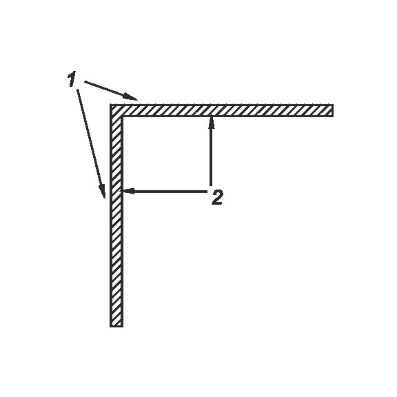 Cornier lat PVC, 40x40 mm, alb - Profilux