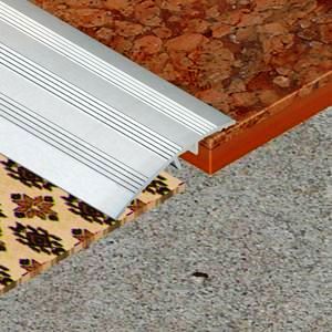 Prag trecere, diferenta nivel 14 mm, 41 mm, 2,7 m, argintiu satinat ...