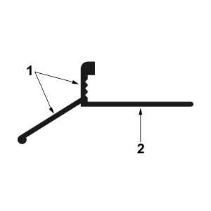 Profil picurator terasa, 10 mm, aluminiu, 2,5 m, argintiu satinat ...