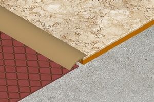 Prag trecere, diferenta nivel 14 mm, 41 mmx2,7 m, bronz satinat - Profilux