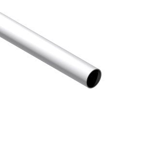 Teava rotunda goala, 12 mm, 2 m, argintiu satinat - Profilux