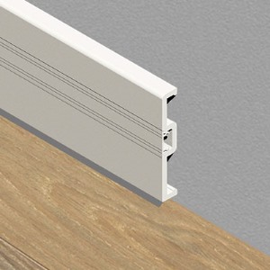 Plinta cu canal, PVC, 70 mm, 2,5 m, alba - Profilux