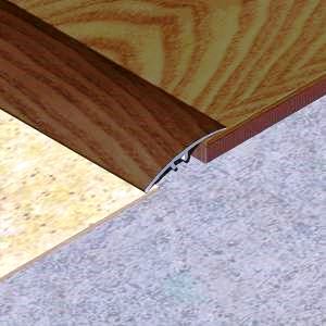 Prag trecere, diferenta nivel 14 mm, 41 mmx1,8 m, wenge - Profilux