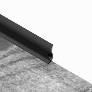 Plinta parchet 60 mmx2,5 m, PVC, negru - Profilux