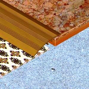 Prag trecere, diferenta nivel 14 mm, 41 mm, 1,8 m, bronz lucios - Profilux